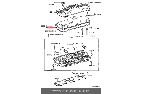 TOYOTA 11213-17030 11118-1011,11118-1020,11118-1030,11213-1550,11213-1760