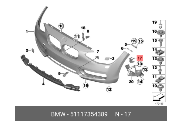 BMW 51117354389 51117354389