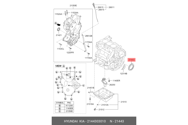 Hyundai / KIA 2144303010 2144303011