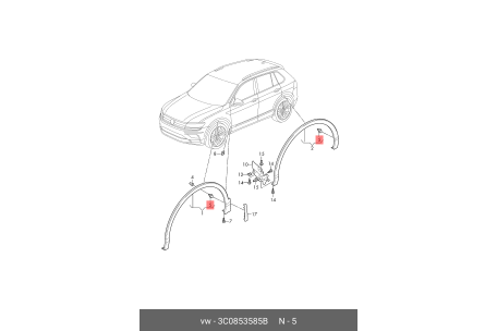 VOLKSWAGEN 3C0853585B 3C0853585B