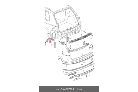 VOLKSWAGEN 5NA807394 5NA807394