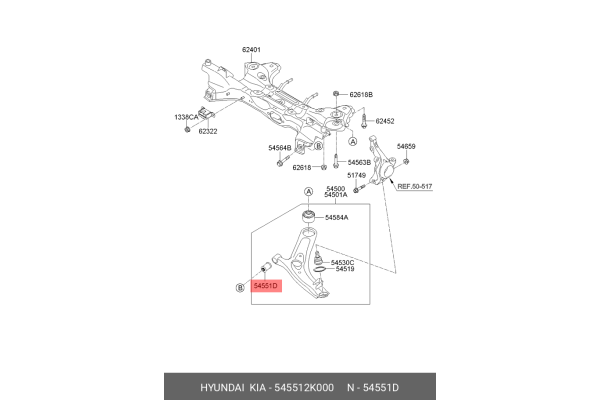 Hyundai / KIA 54551-2K000 54551-1J000,54551-2K000,54551-1C000,54551 ...