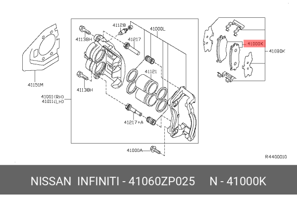 NISSAN 41060-ZP025 41060-EA025,AY040-NS130,55210-82Z00,AY040-NS156