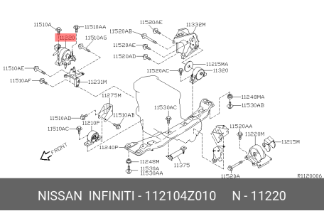 NISSAN 112104Z010 112104Z010