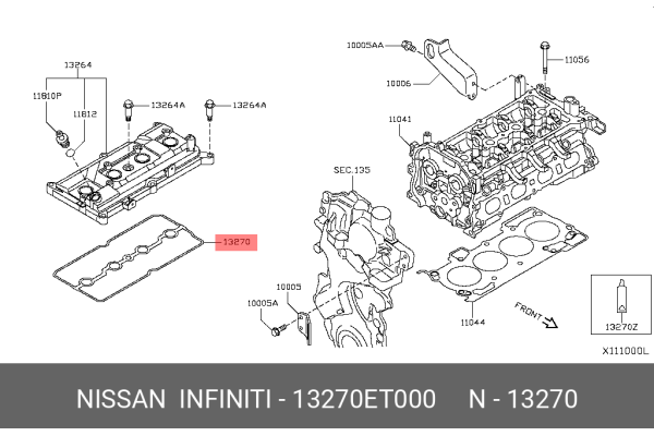 NISSAN 13270ET000 13270ET000