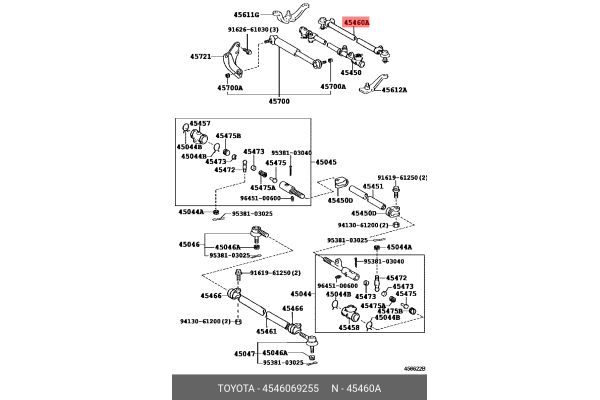 TOYOTA 45460-69255 45460-69255