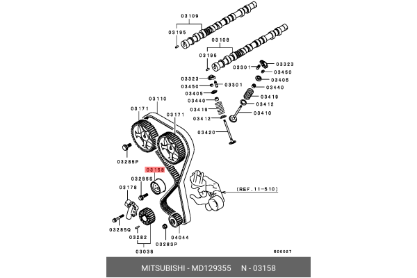 MITSUBISHI MD129355 MD129355,24450-33010,24450-33020