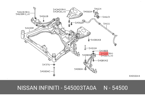 NISSAN 545003TA0A 545003TA0A