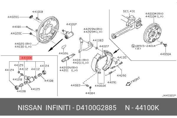 NISSAN D4100-G2885 MB151184