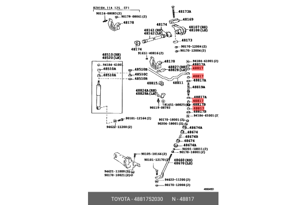 TOYOTA 4881752030 48817-52010,1014001672,5094.A7,48819-70010_BL