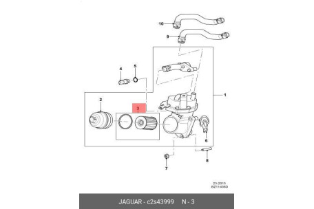 JAGUAR C2S 43999 1109.Z2,1303476,LR004459,1109.AJ,1 717 510,6C1Q-6744 ...
