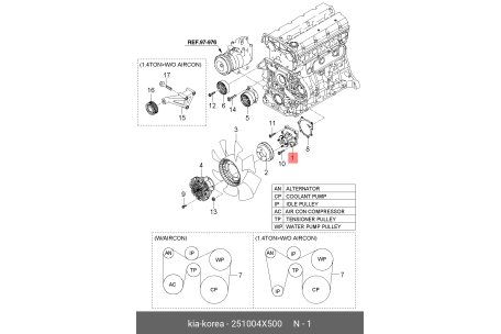Hyundai / KIA 251004X500 251004X500