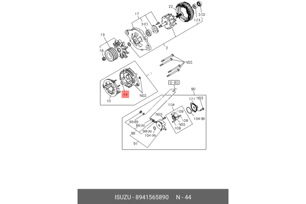 ISUZU 8941565890 8941565890