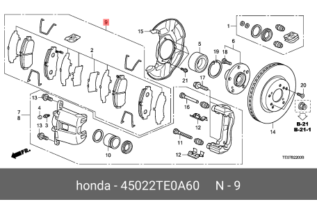HONDA 45022-TE0-A60 45022-SFE-J10,45022-S7A-N00,45022-SEA-J11,45022-SFE ...