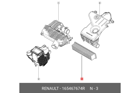 RENAULT 16 54 676 74R 16 54 676 74R,16546-00Q3D