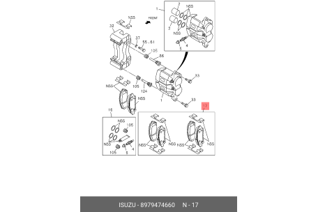 ISUZU 8-97947-466-0 8-98079-104-0,94770229