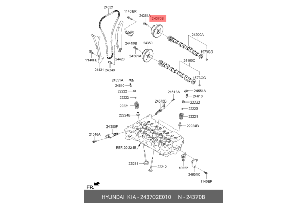 Hyundai / KIA 243702E010 243702E010