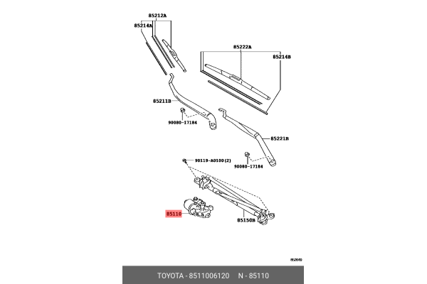 TOYOTA 8511006120 8511006120