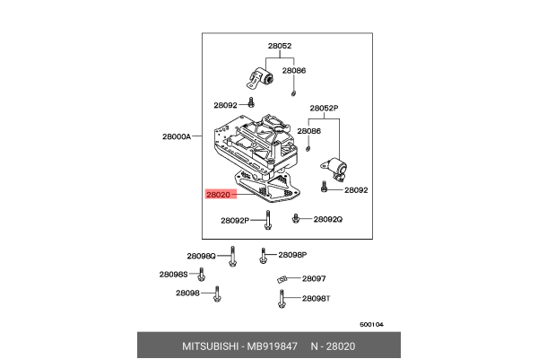 MITSUBISHI MB919847 31726-6A0A0,MB919852