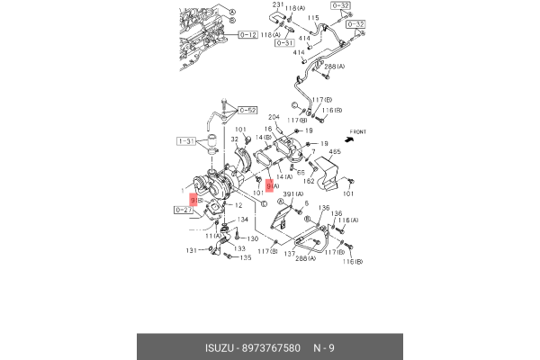 ISUZU 8973767580 8973767580