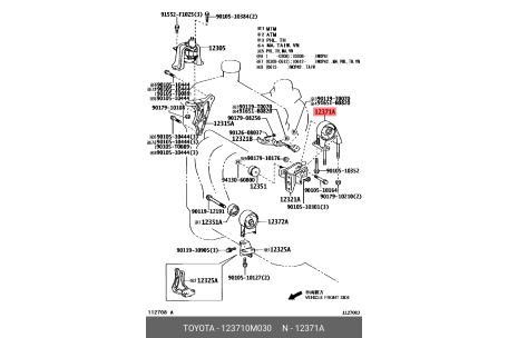 TOYOTA 12371-0M030 12371-0M030,12371-23010,12371-23011,12371-21140