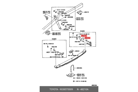 TOYOTA 90385-T0009 90385-T0001,90385-T0014,90385-T0009,90385-S0002
