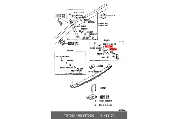 TOYOTA 90385-T0009 90385-T0001,90385-T0014,90385-T0009,90385-S0002