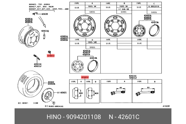 HINO 9094201108 9094201108
