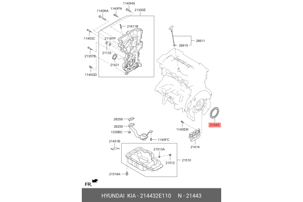 Hyundai / KIA 214432E110 214432E100,214432E110