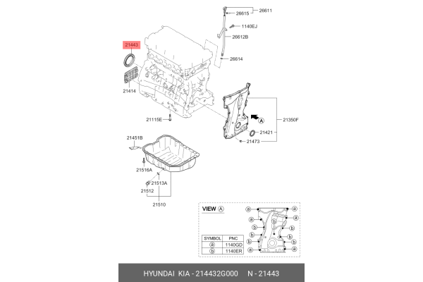 Hyundai / KIA 214432G000 214432G000