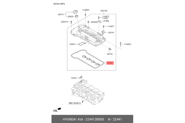 Hyundai / KIA 224412B800 224412B800