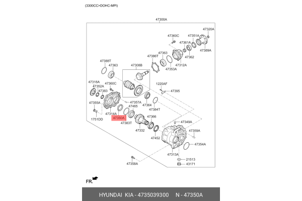 Hyundai / KIA 4735039300 4735039300
