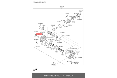 Hyundai / KIA 473523B800 473523B800