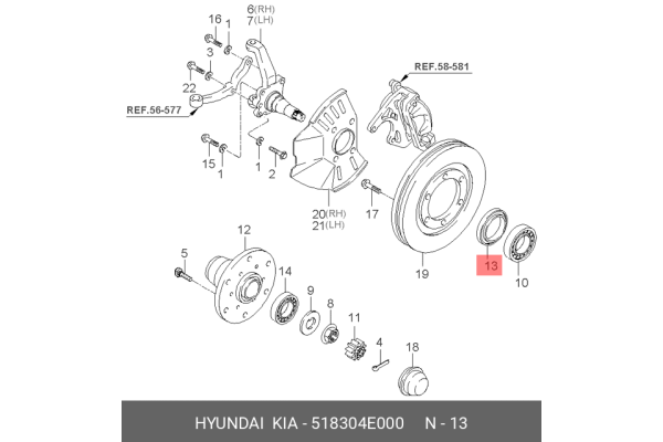 Hyundai / KIA 518304E000 518304E000