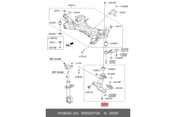 Hyundai / KIA 545002P100 54500-2P100
