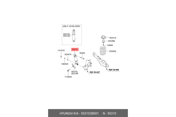 Hyundai / KIA 553102B001 55310-2B201,55310-2P300