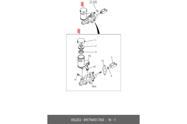 ISUZU 8-97945-176-0 8-97945-176-0