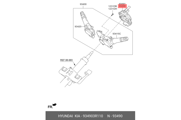 Hyundai / KIA 934903R110 934903R110