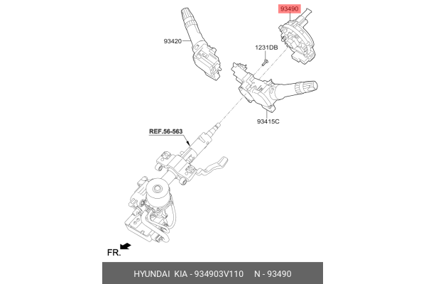 Hyundai / KIA 934903V110 934903V110