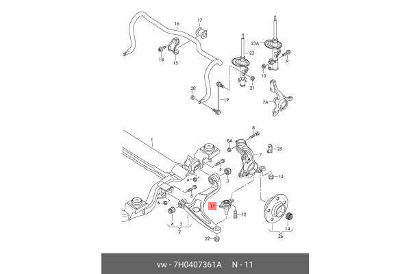 VAG 7H0 407 361 A 7H0 407 361 A,7H0 407 361,7E0 407 361