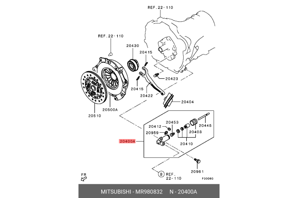 MITSUBISHI MR980832 MR980832