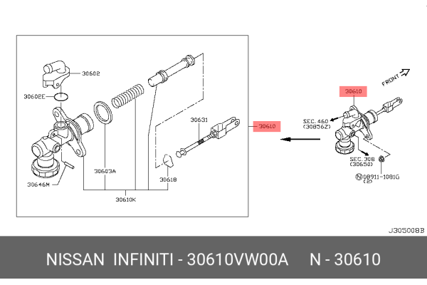 NISSAN 30610-VW00A 30610-VW00A,30610-VW007
