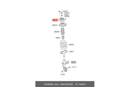 Hyundai / KIA 54610-2F000 54610-29000,54610-2D000,54610-17200,54610-2F000
