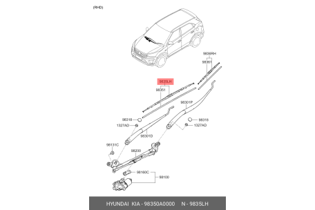 HYUNDAI 98350-A0000 98350-A0000