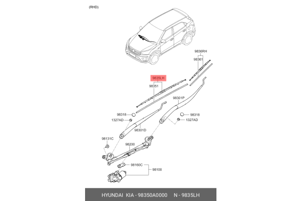 HYUNDAI 98350-A0000 98350-A0000