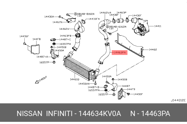 NISSAN 144634KV0A 144634KV0A
