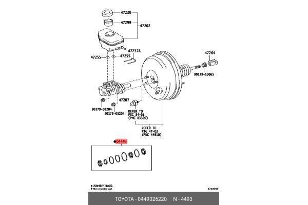 TOYOTA 04493-26220 04493-26220