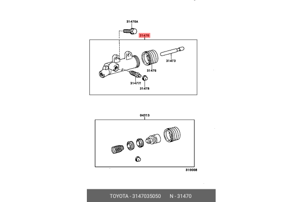 TOYOTA 31470-35050 31470-22150,31470-30260,31470-35050,31470-35070 ...