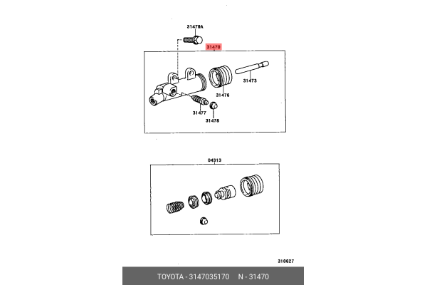 TOYOTA 31470-35170 31470-35170