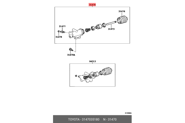 TOYOTA 31470-35180 31470-35180
